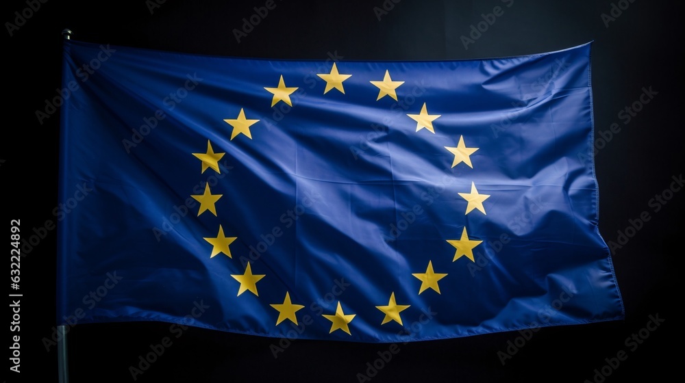 european union, flag, blue background, stars, unity, solidarity ...