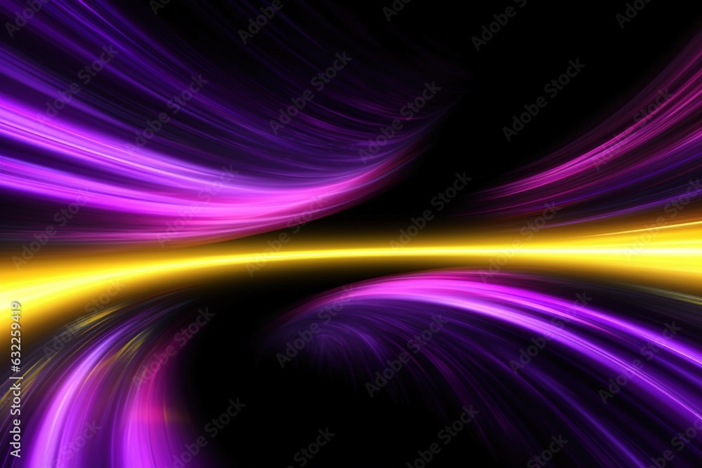 Abstract background with rays of light and beams of different colors ...