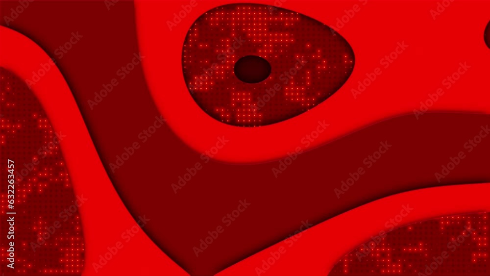 Red background.Modern trendy design of multi-level moving.Red 3d ...