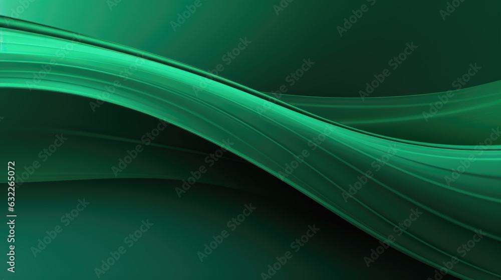 Green Wave Template: A Creative and Dynamic Background with a Wavy ...
