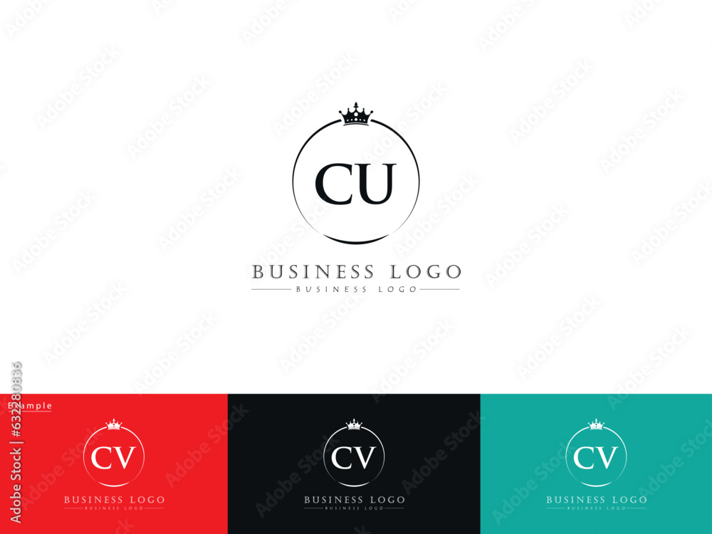 CU, cu Crown King Logo, Alphabet Cu Vector Logo Art For Your Jewelry ...