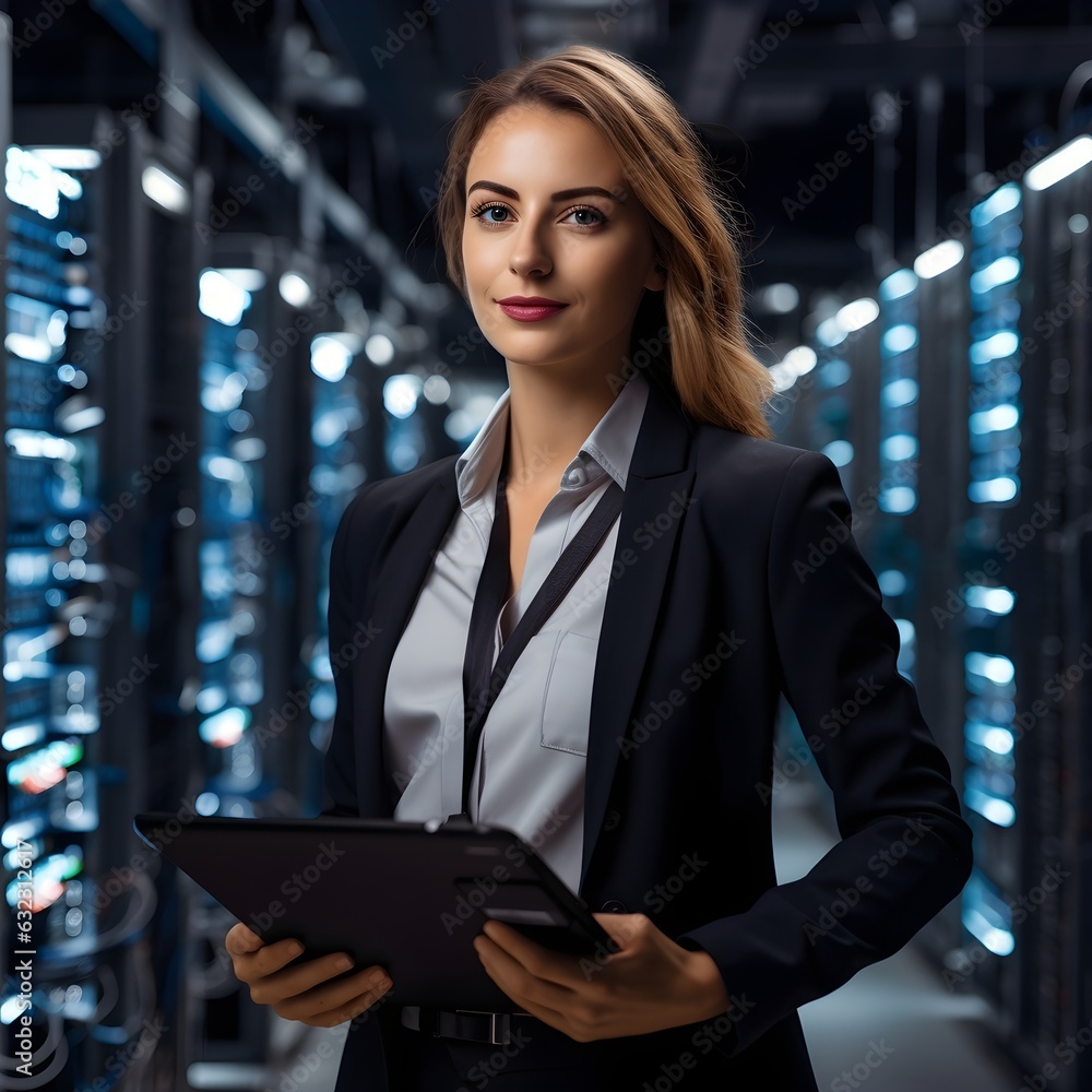 Empowered Innovation: Female Computer Engineer Navigating Data Center ...
