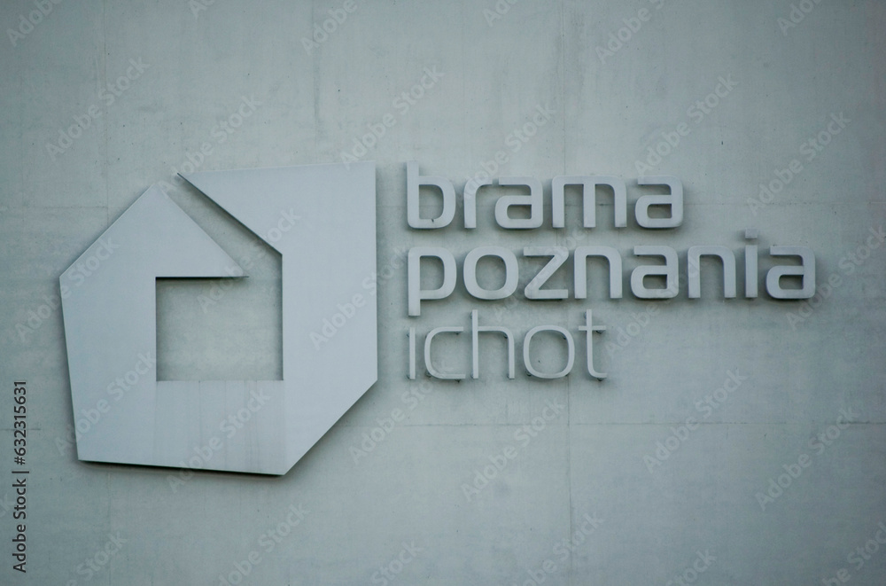 Poznan, Poland - May 22nd 2022: Ichot - Brama Poznania Museum signboard. Stock Photo | Adobe Stock