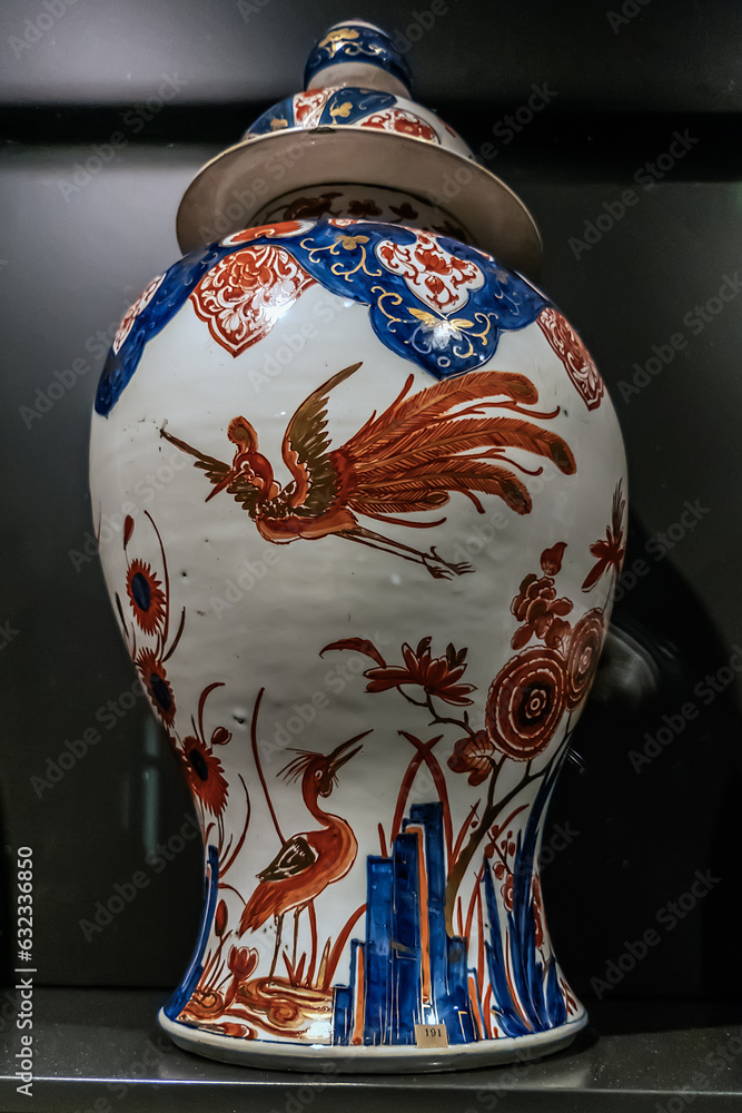 Interior of famous Amsterdam Rijksmuseum dedicated to arts and history ...