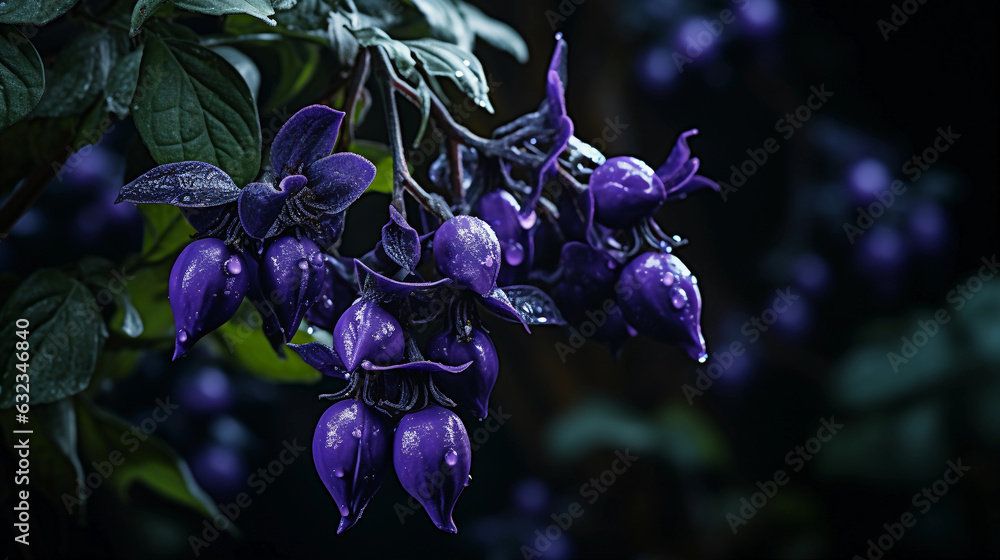 Belladonna: Deadly Nightshade in Spring Garden. Mysterious and ...