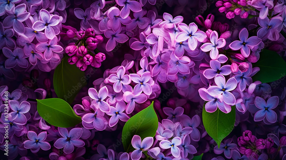 Lilac Garden Majesty. Majestic presence and beauty of Lilac flowers in ...