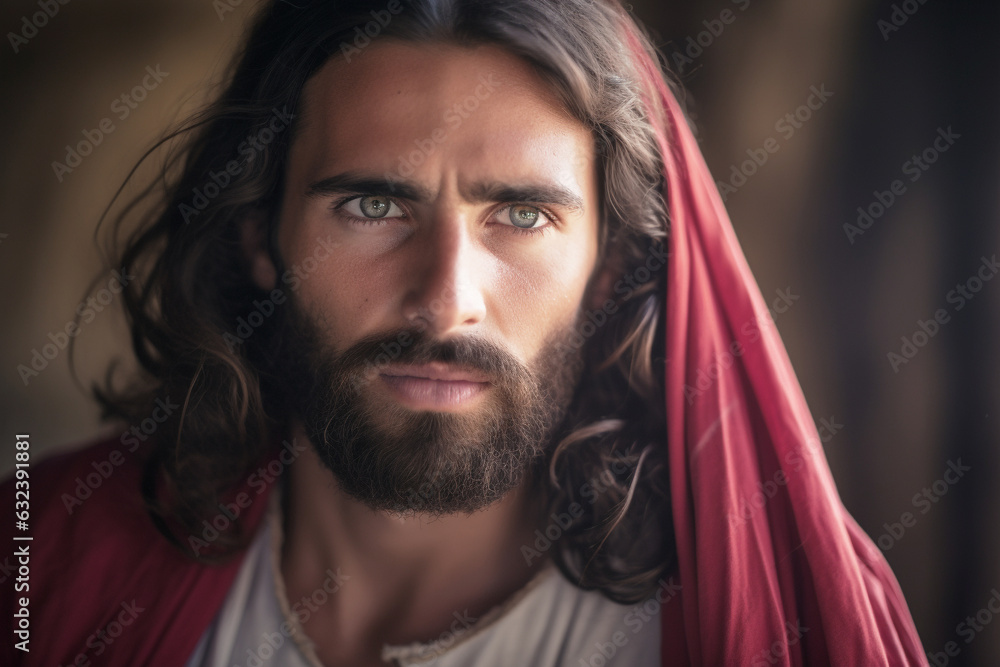Jesus wearing a red sash in the parable of the Mustard Seed in Matthew ...