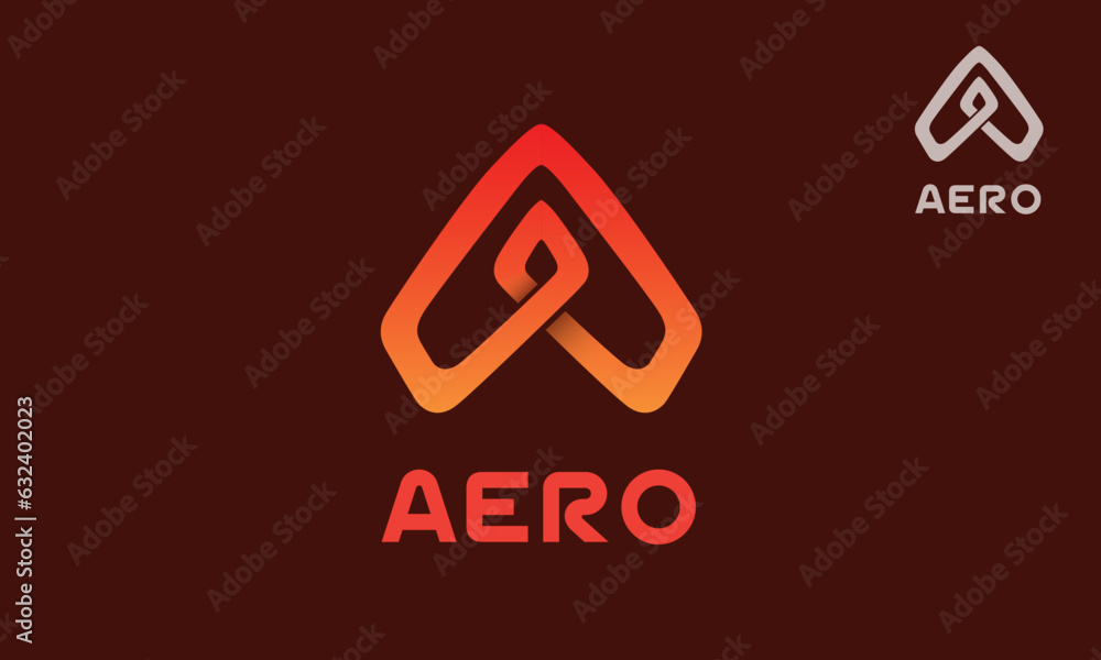 Aero Vector Logo Template. Aero Design is a letter a logo. Stock Vector ...