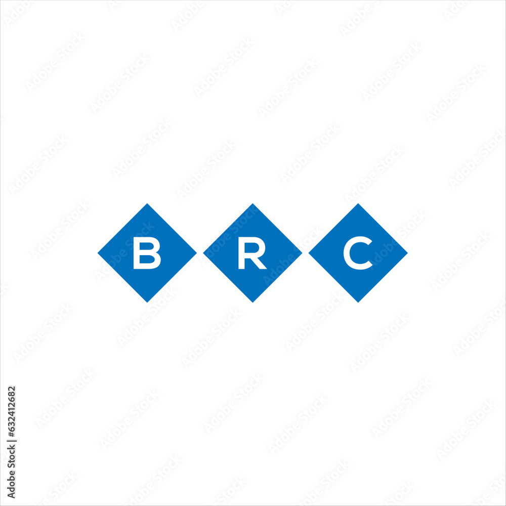 BRC letter technology logo design on white background. BRC creative ...