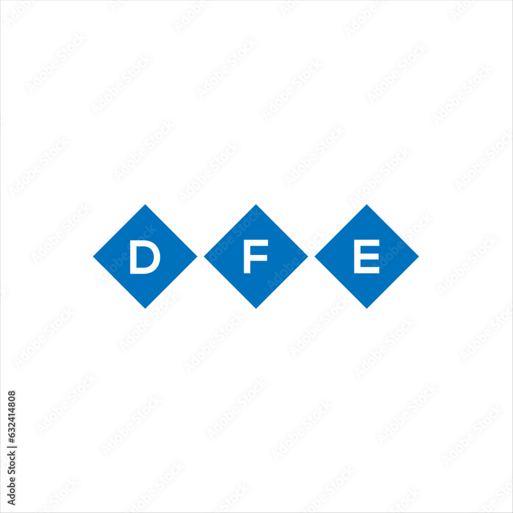 DFE letter technology logo design on white background. DFE creative ...