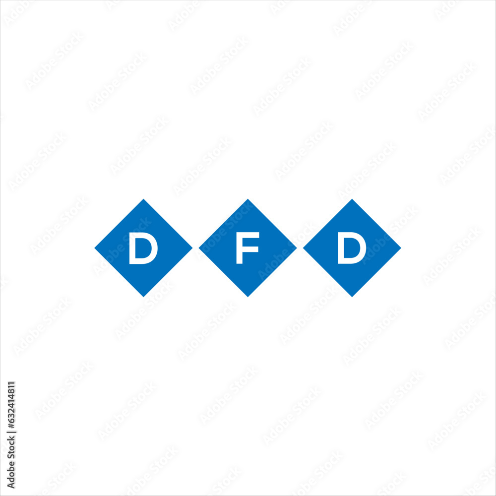 DFD letter technology logo design on white background. DFD creative ...