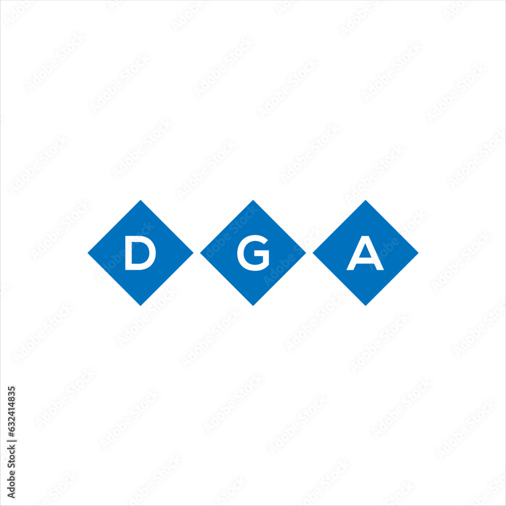 DGA letter technology logo design on white background. DGA creative ...