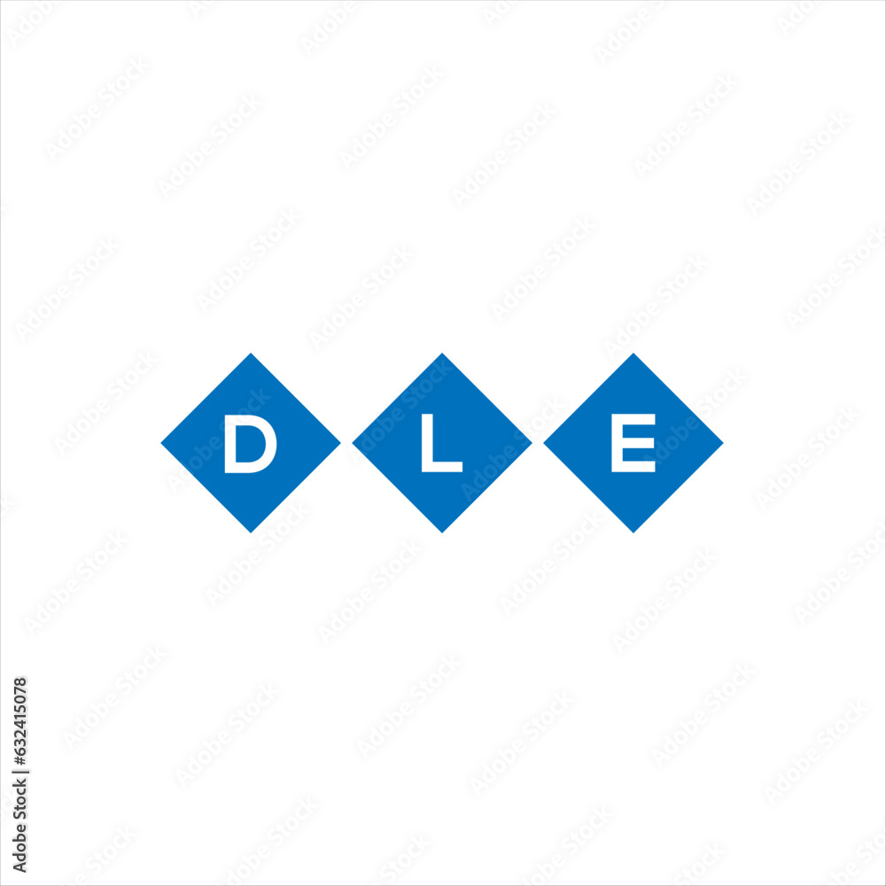 DLE letter technology logo design on white background. DLE creative ...