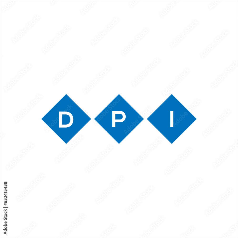 DPI letter technology logo design on white background. DPI creative ...