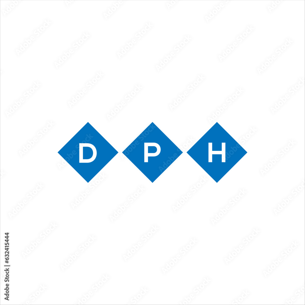 DPH letter technology logo design on white background. DPH creative ...