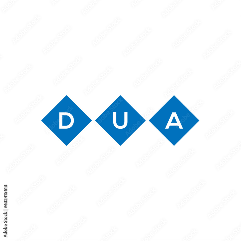 Vecteur Stock DUA letter technology logo design on white background ...