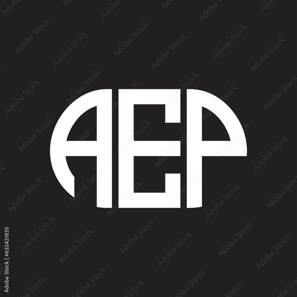 AEp letter technology logo design on black background. AEp creative ...