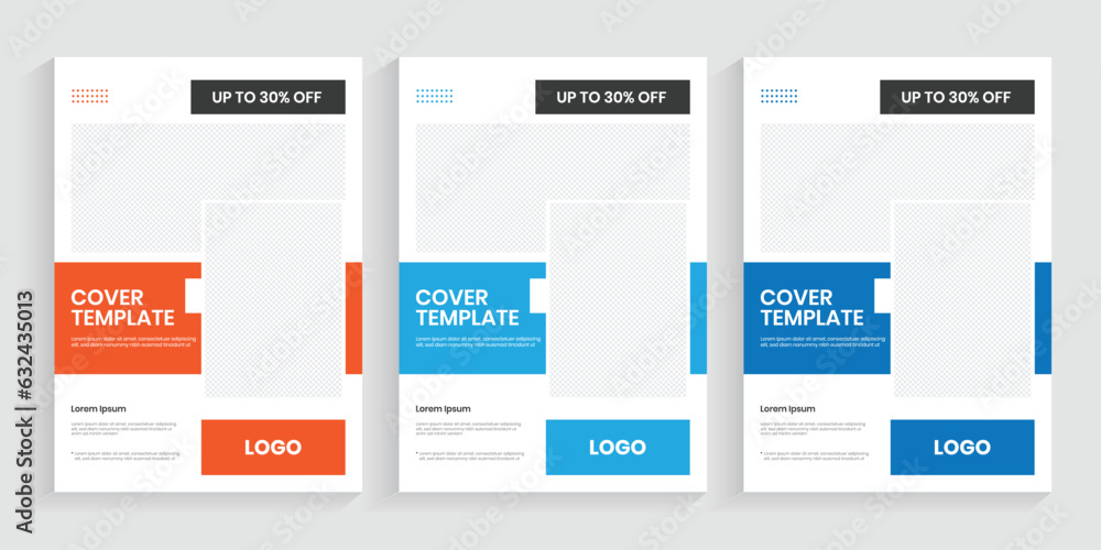 Fototapeta mapa świata dla dzieci A4 Front page booklet cover geometric ...