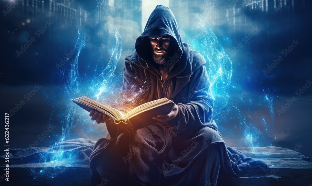 Ancient spells and rituals come to life as the hooded wizard reads ...