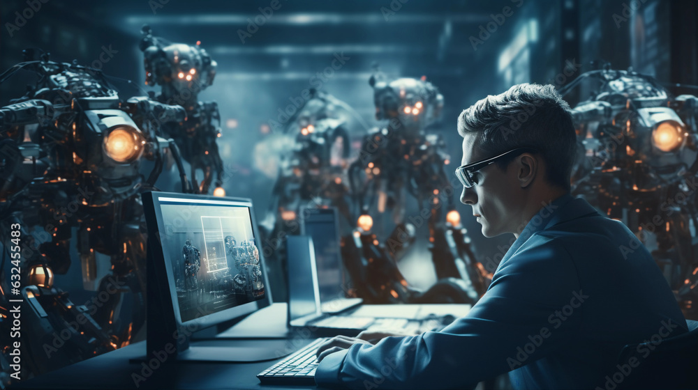 Human-AI Collaboration. Depicting the collaborative relationship ...