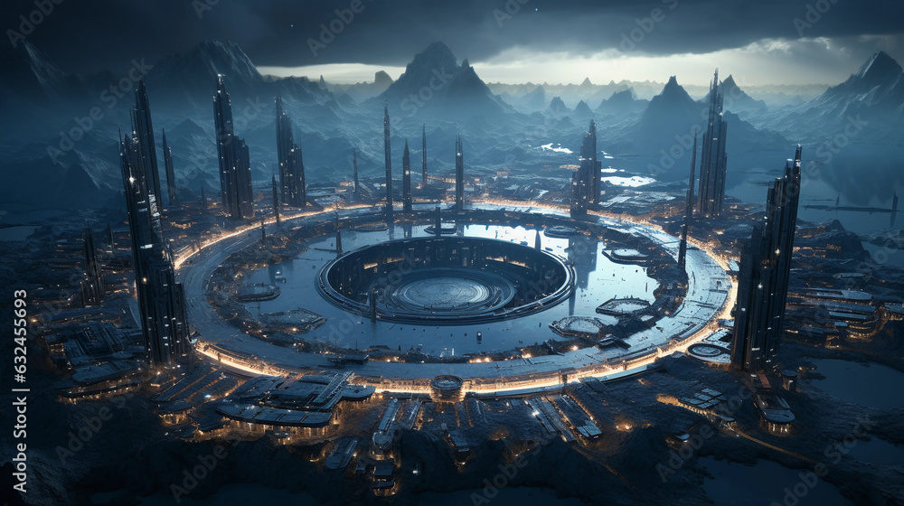 Space Settlers and Colonies. Depicting settlers and colonies on distant ...