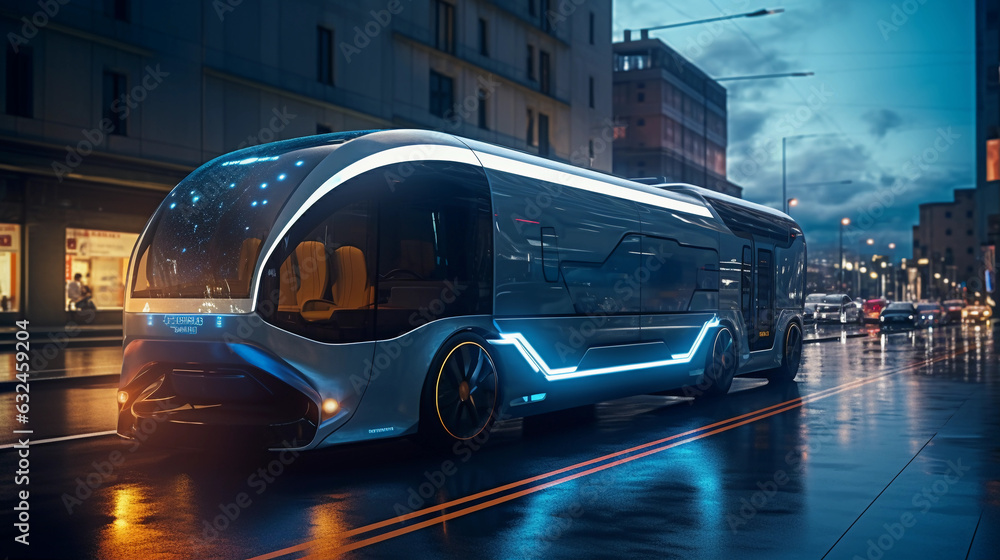 Electrification of Transportation. Illustration of electric and ...