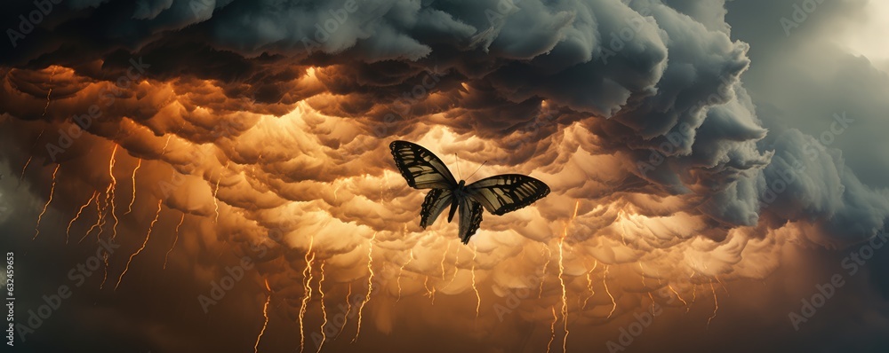 The Butterfly Effect - Chaotic Weather Tornado with Butterfly - Chaos ...
