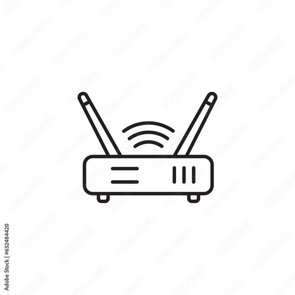 router icon wi-fi, wireless, internet for app web logo banner poster ...