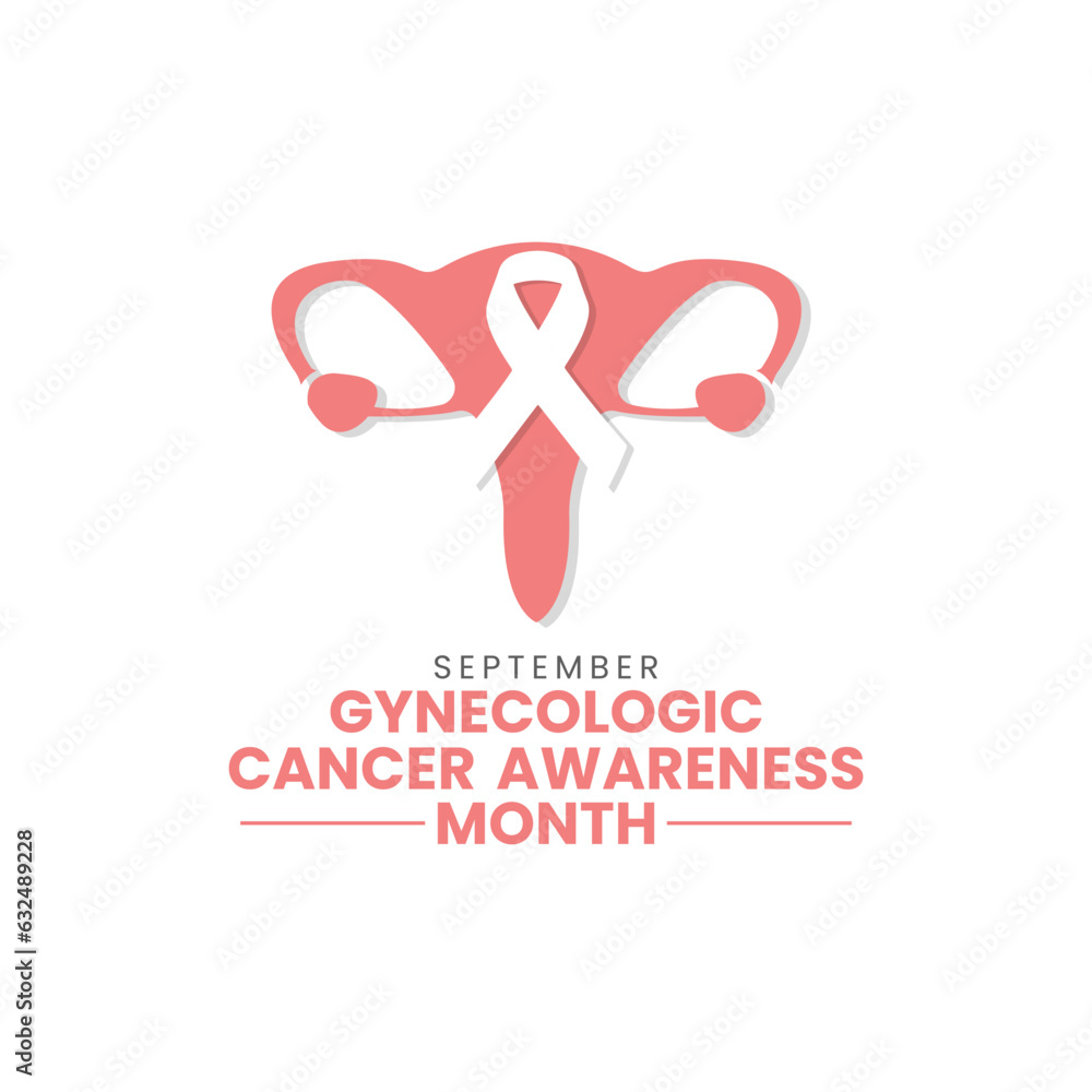 Vector illustration design concept of gynecologic cancer awareness ...
