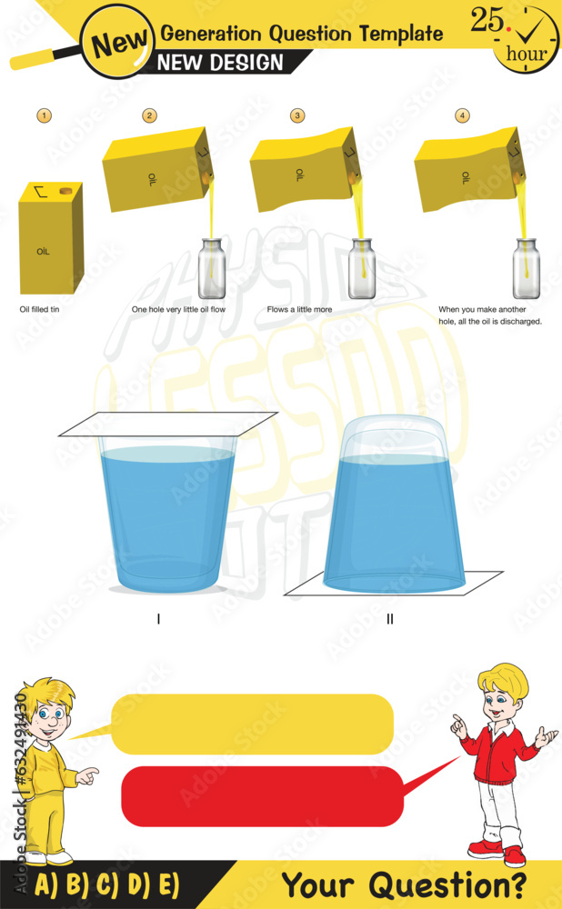 Physics, pressure and lifting force, archimedes principle, pressure of ...