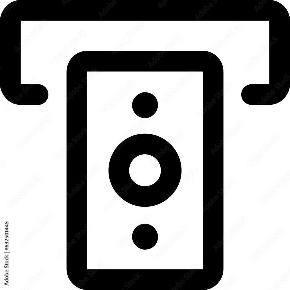 money cash out icon illustration in outline style used for web, UI ...