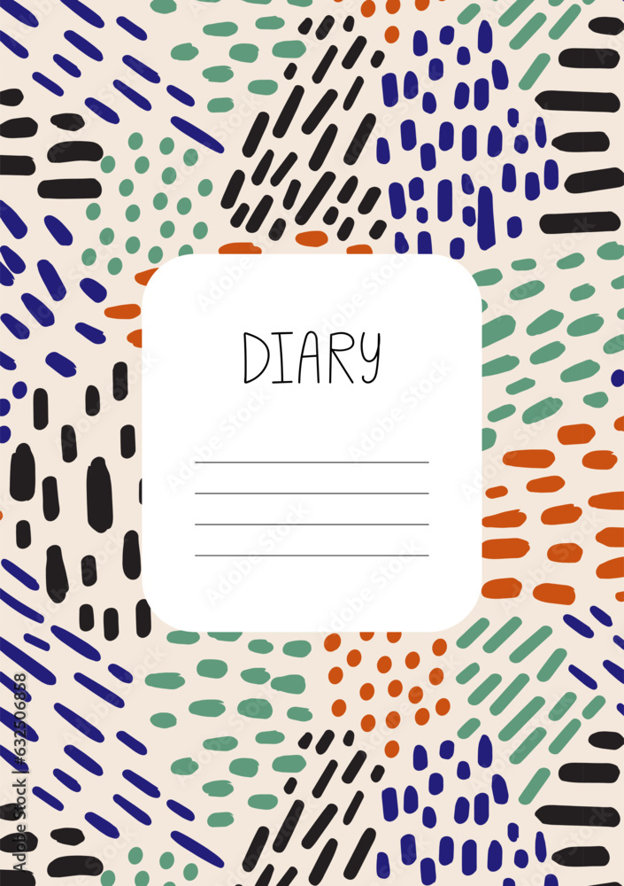 Colorful cover page templates for print products, stationery, notebooks ...