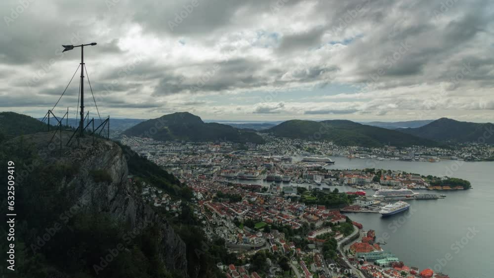 The beautiful view from Sandviksfjellet at the top of Stoltzekleiven ...