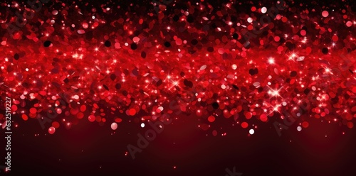 Red glitter texture abstract banner background. Generative AI ...