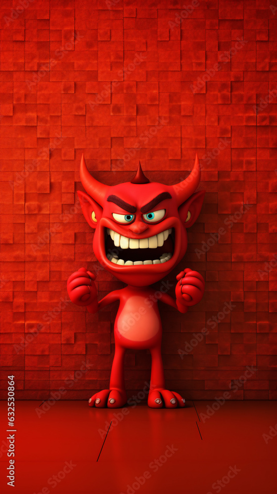 Immerse yourself in the captivating world of the "3D Cartoon Devil ...