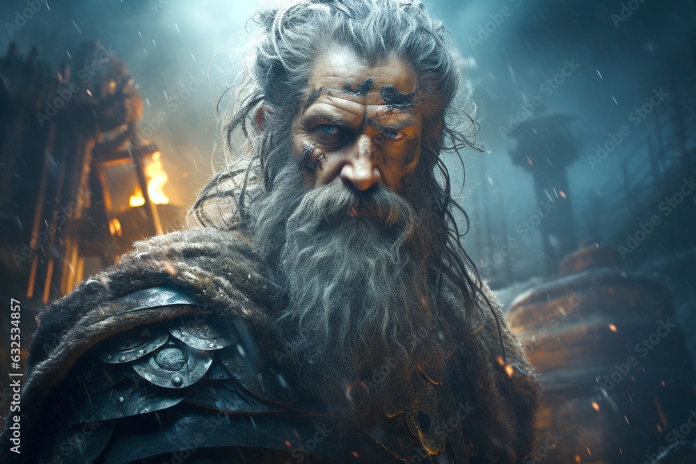 Thunderous Majesty - A Regal Portrait of Zeus, King of the Greek Gods ...