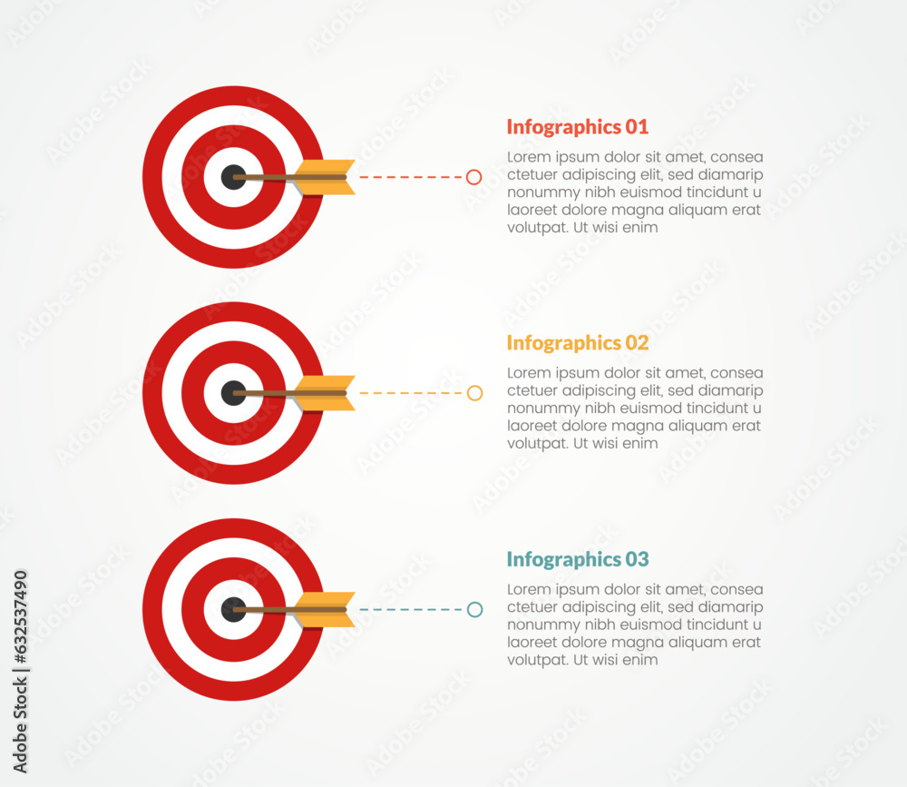 goals or business target infographic concept for slide presentation ...