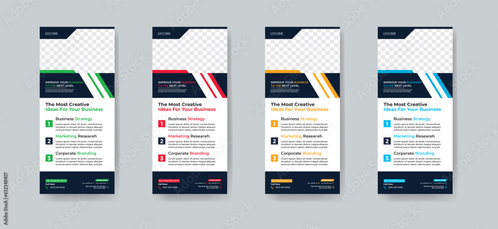 Creative Modern Corporate DL Flyer Design. DL Flyer design. Pink ...