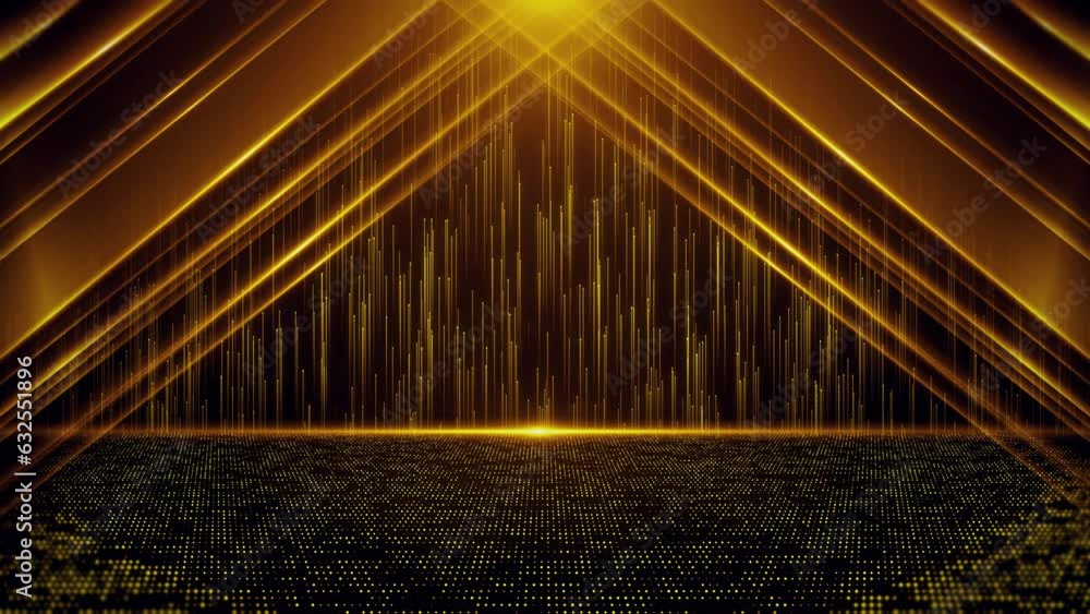 Luxurious golden dust particle stripes elegant line background. award ...