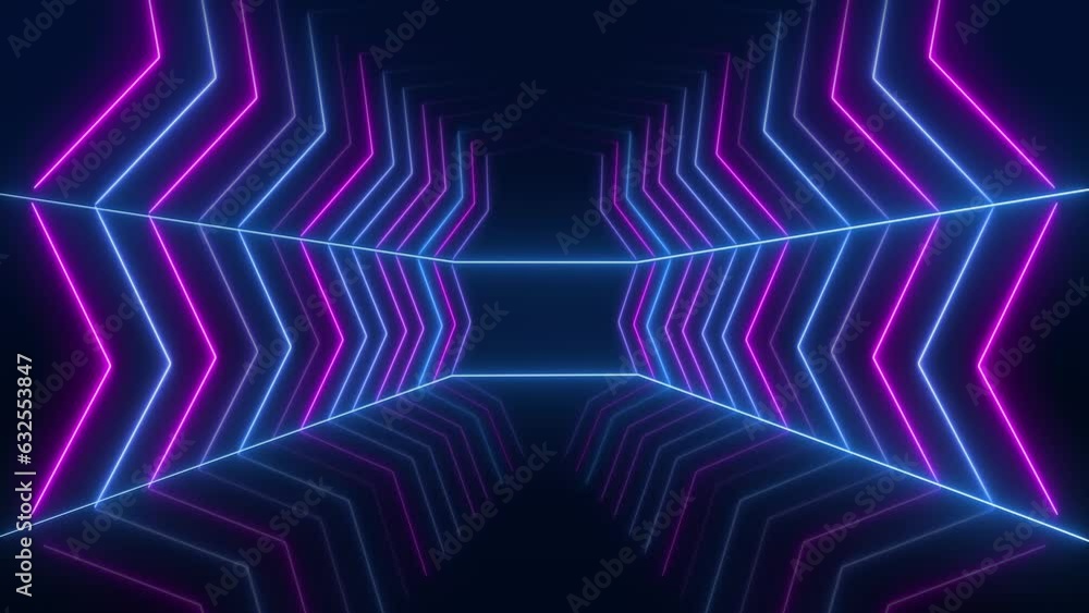 Beautiful Neon particles light glitter rising spectacular motion ...