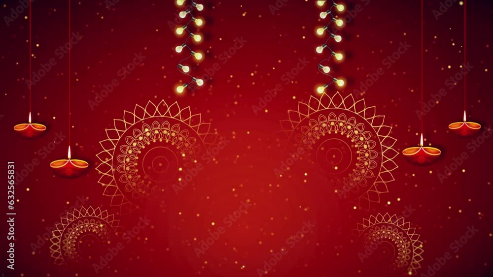 Happy Diwali Hindu festival, greeting card. Burning diya background for ...