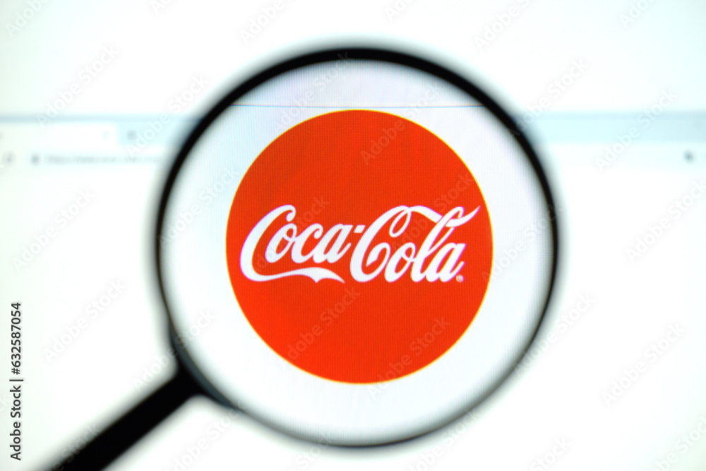 Los Angeles, California, USA - July 29 2019 : Homepage of Coca-Cola ...