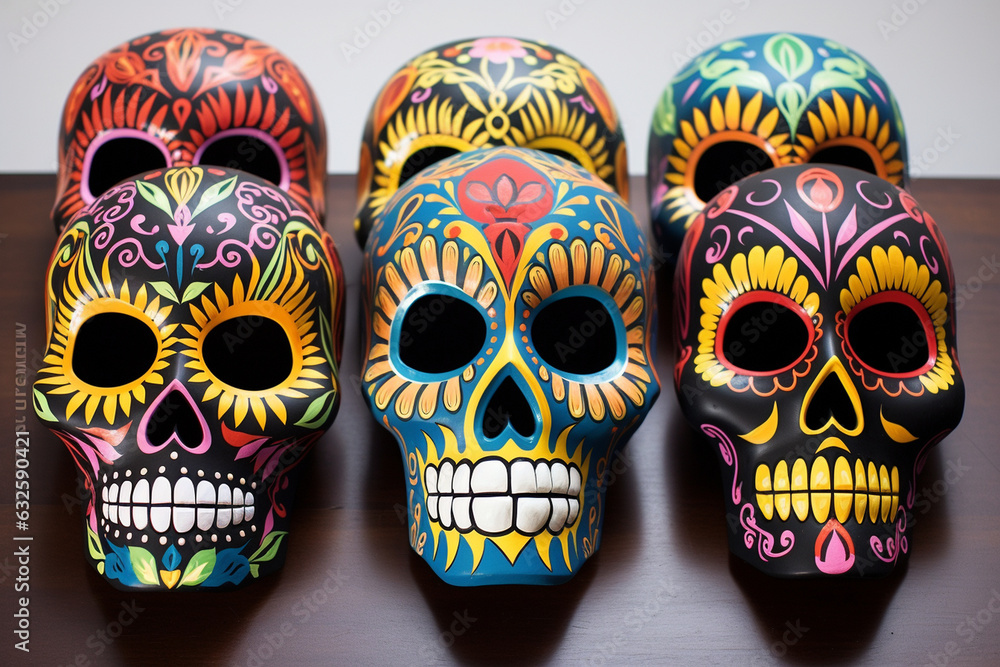 Design an engaging Day of the Dead mask-making guide, with step-by-step ...