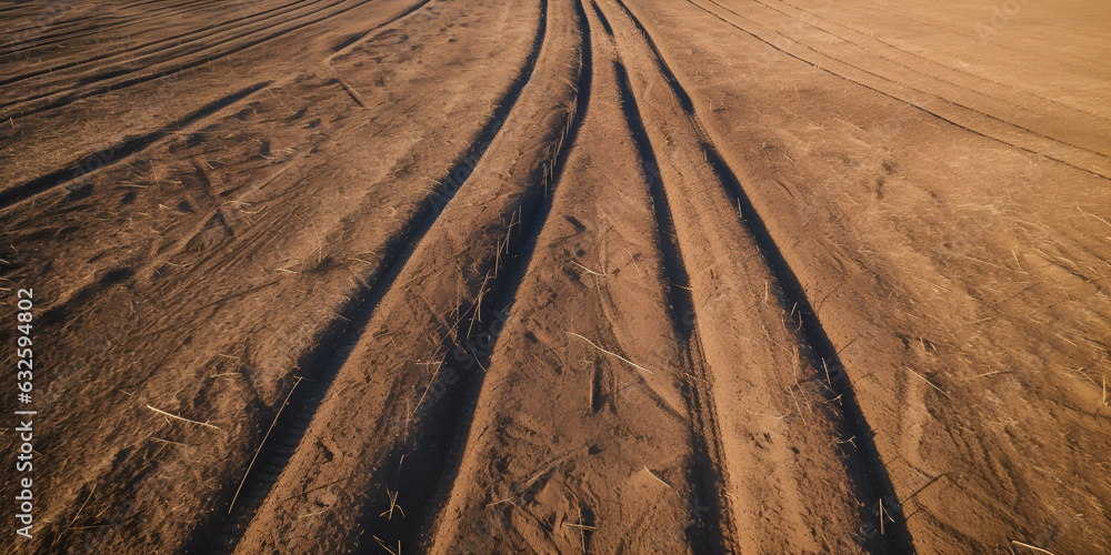Sand background, sandy waves on windy day on the beach or in desert ...