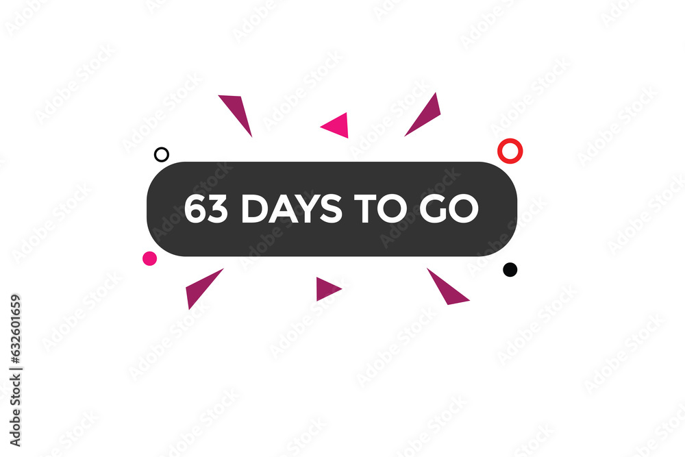 64 days, left countdown to go one time template,64 day countdown left ...