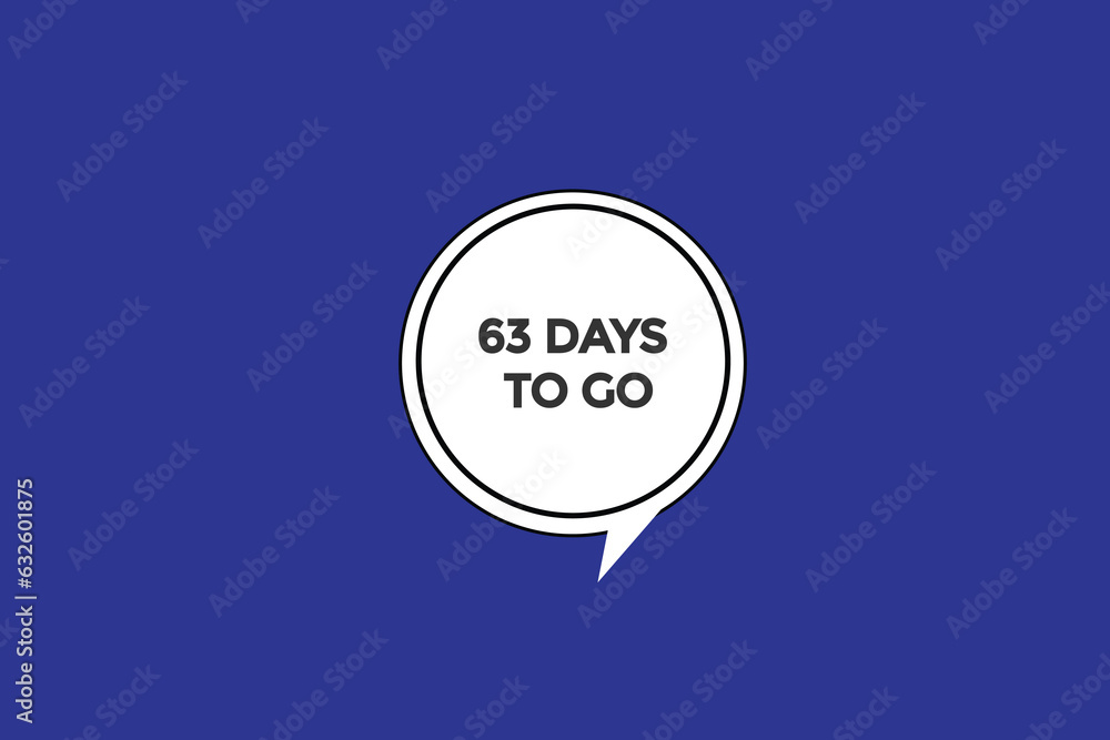 64 days, left countdown to go one time template,64 day countdown left ...