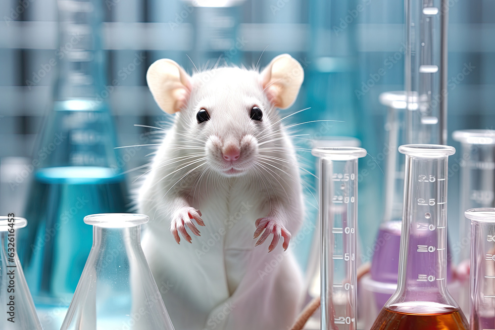 lab rat in laboratory Stock Illustration | Adobe Stock