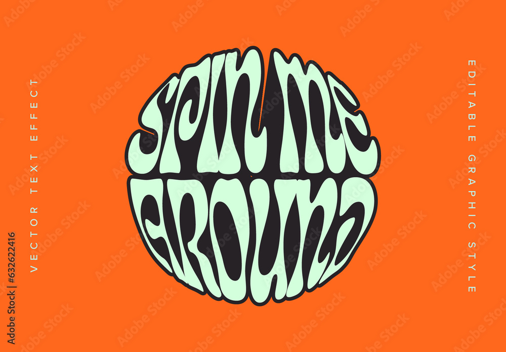 Warped Text Effect Mockup Stock Template | Adobe Stock