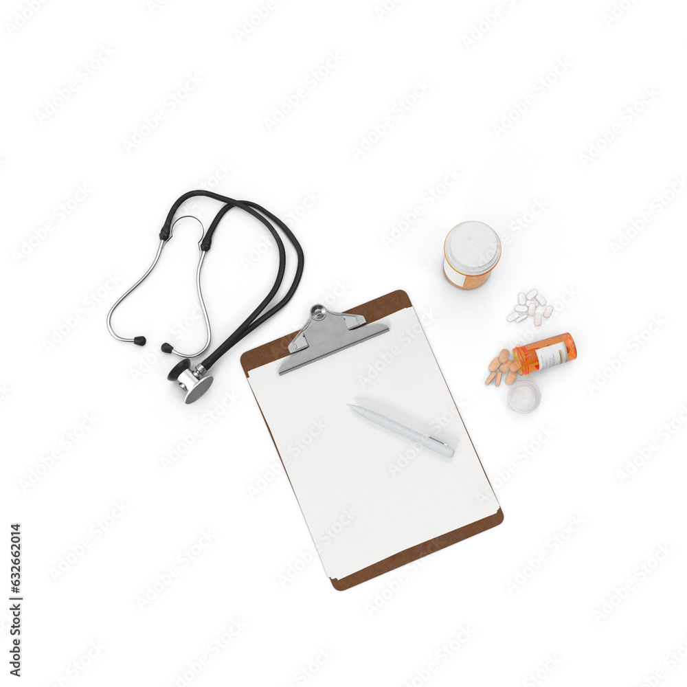 doctor prescription medicine and stethoscope, medical prescription with ...