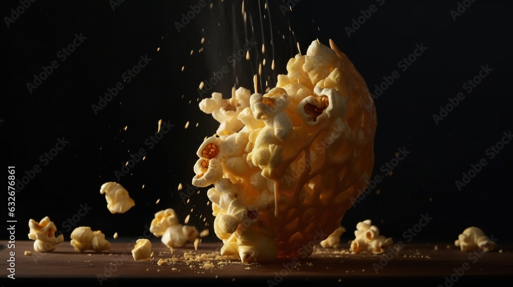 Captivating Popcorn Suspense High-Speed Capture of a Popcorn Kernel ...
